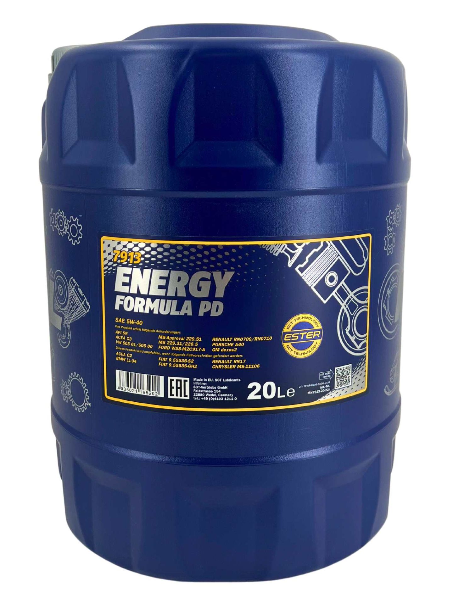 Mannol Energy Formula PD 5W-40 | 20 Liter | 5W-40 | MN7913-20